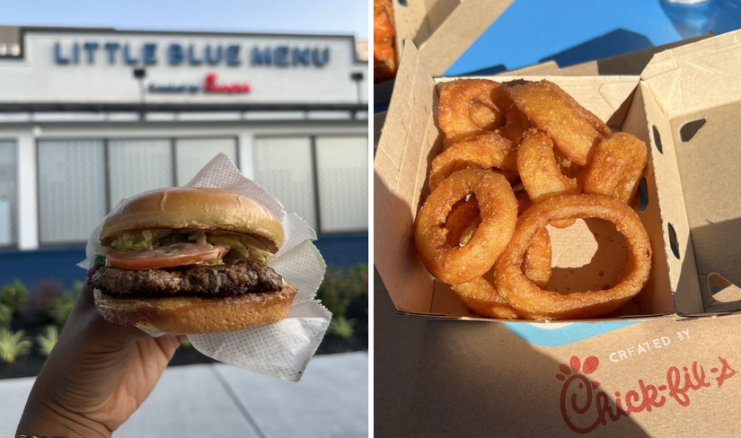Chick-fil-A’s New 'Little Blue Menu' Concept Serves Burgers, Wings, and ...