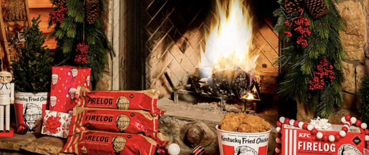KFC Selling Chicken-Scented Yule Logs