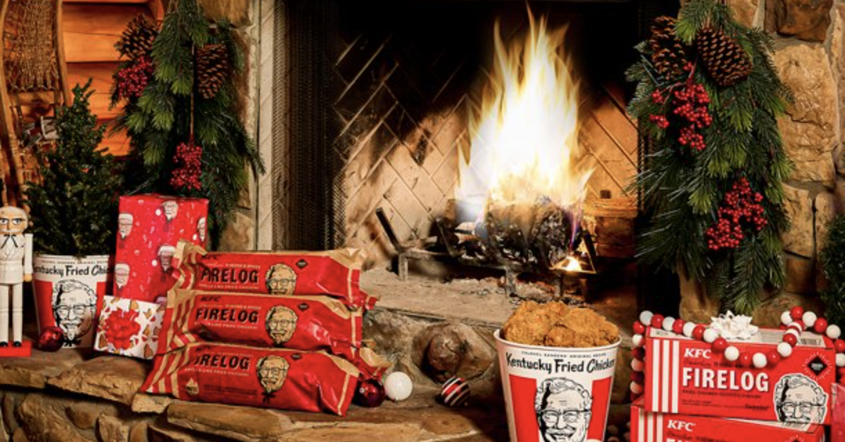 KFC Selling Chicken-Scented Yule Logs