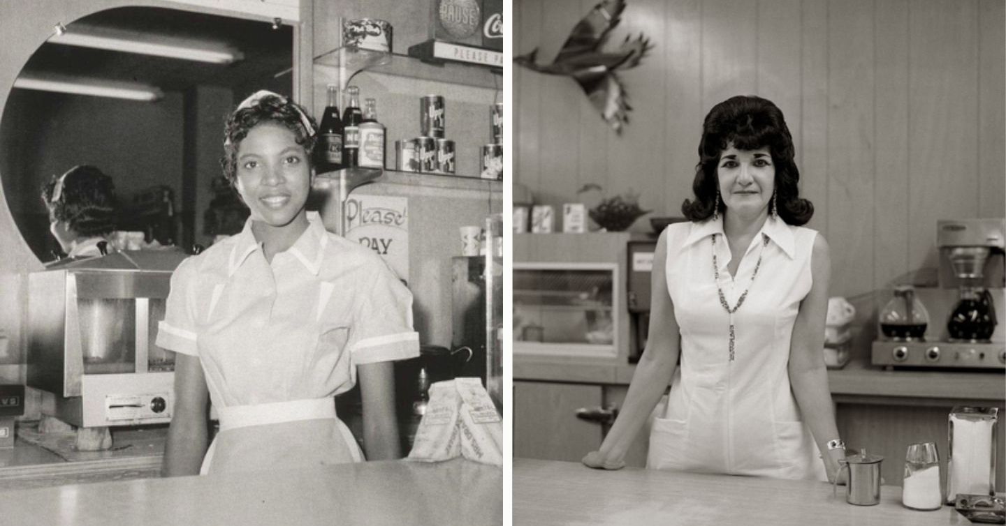 15 Vintage Photos of Retro Diner Waitress Uniforms We Absolutely Love